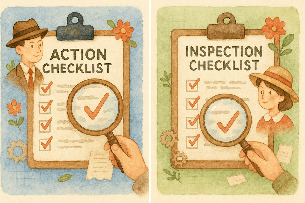 Types of Checklist: “READ-DO” checklist and “DO-CONFIRM” checklist